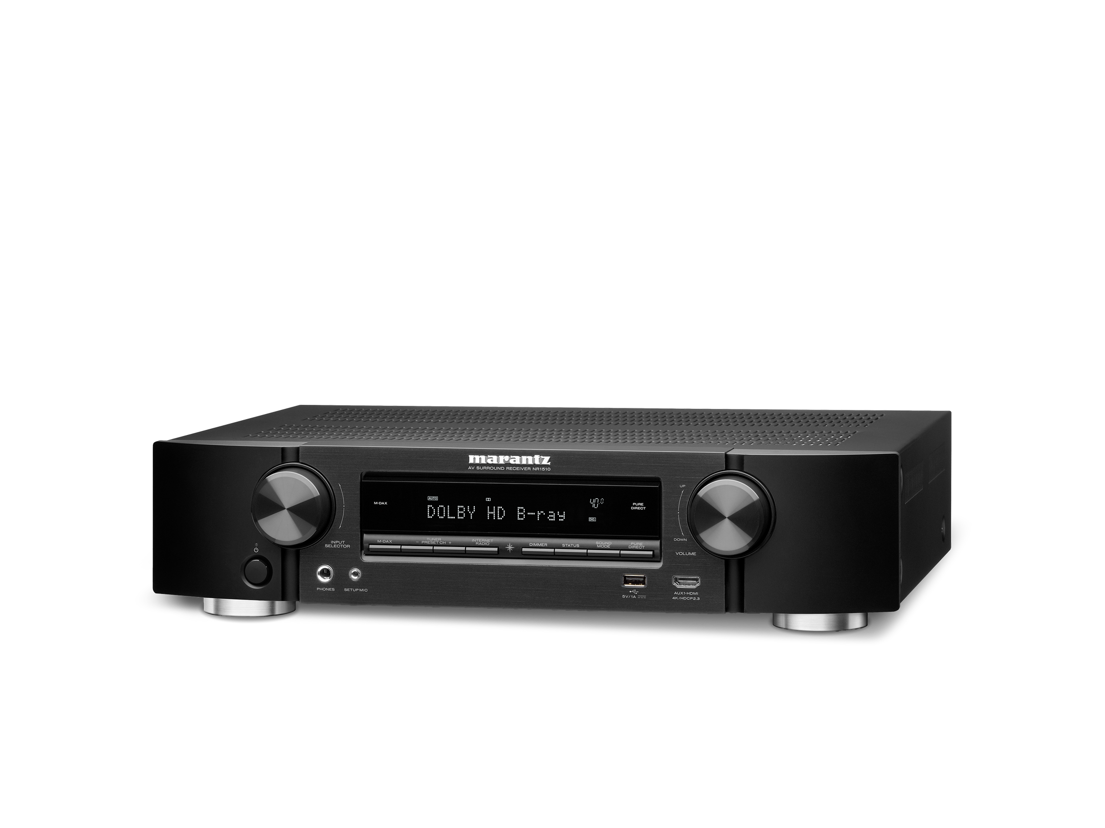 NR1510 - Slimline 5.2 Channel AV Receiver Powered by HEOS™ with 50W, 4K and 6 HDMI Inputs ...